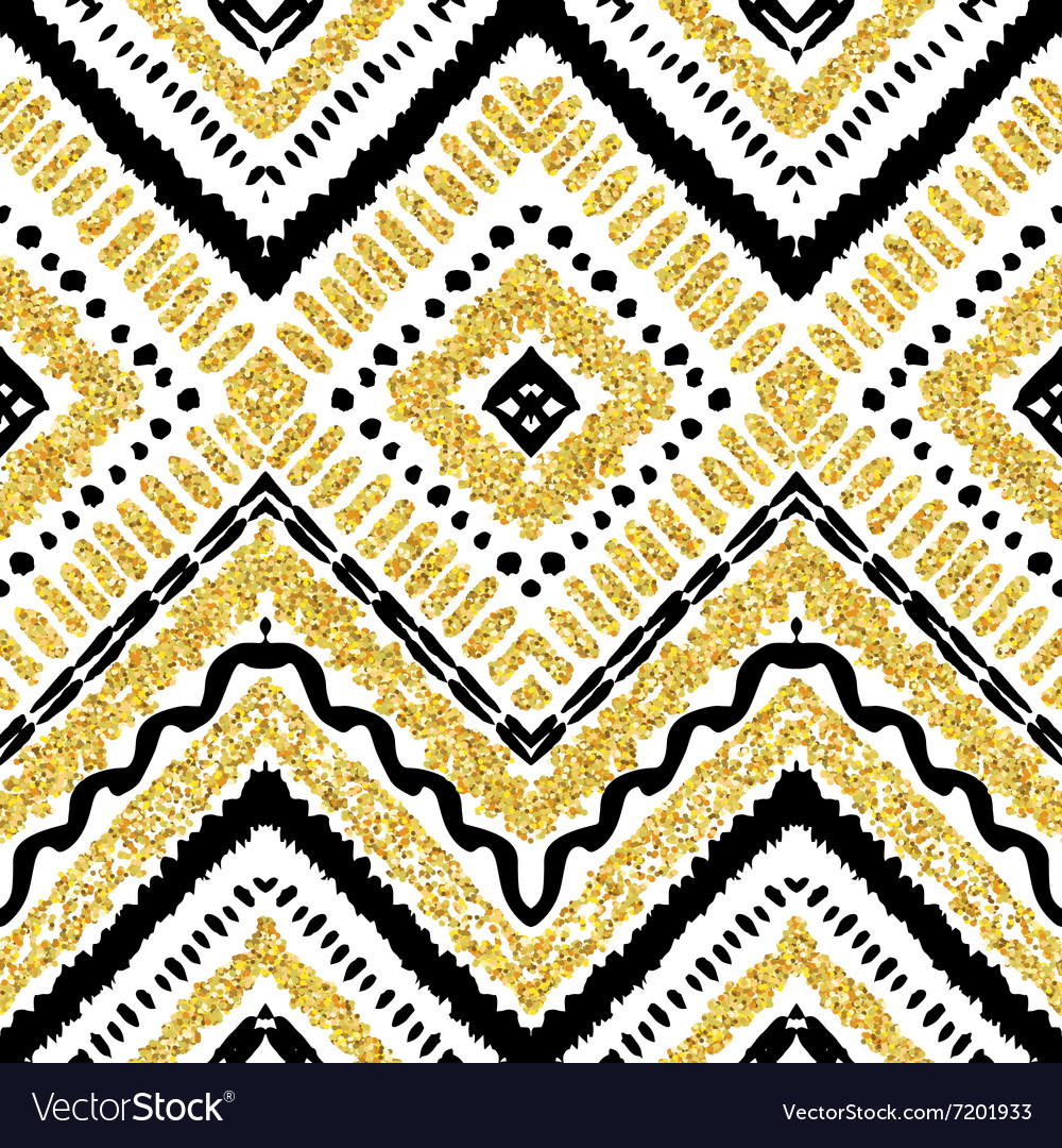 Hand drawn painted seamless pattern Royalty Free Vector