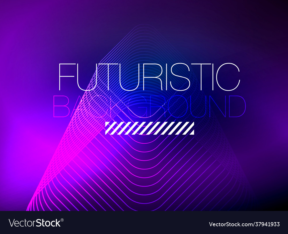 Neon color square shape lines abstract background Vector Image Neon color square shape lines abstract background Vector Image