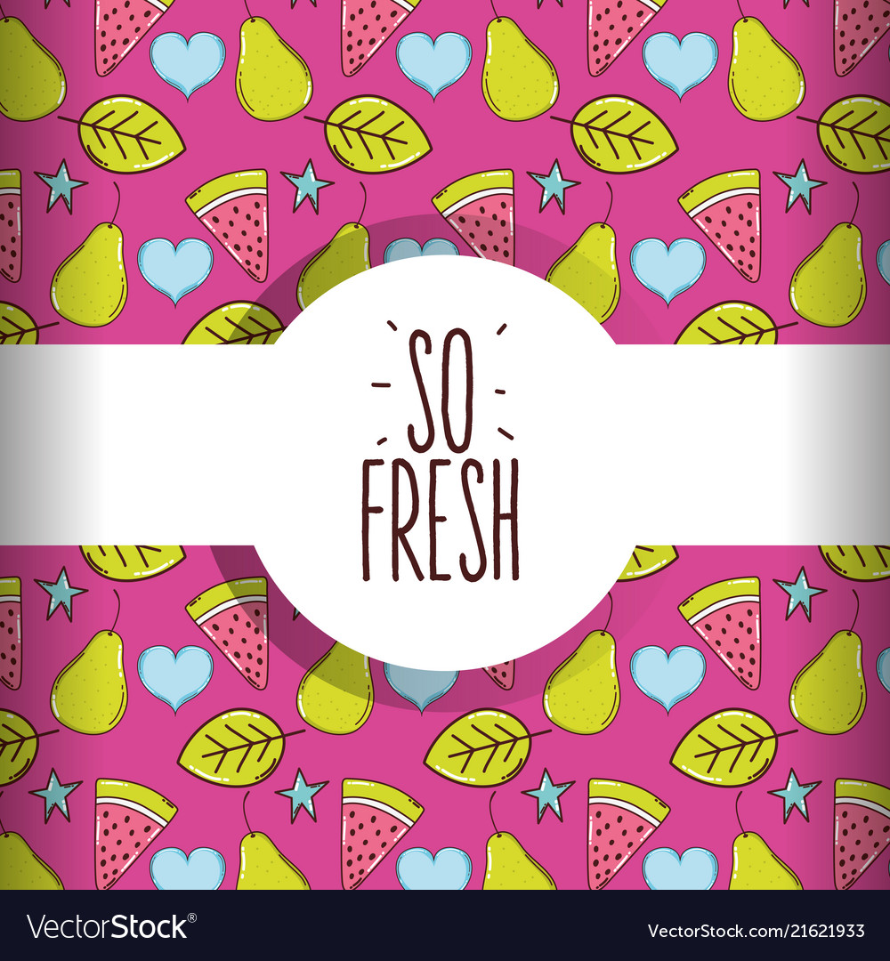 So fresh pattern background Royalty Free Vector Image