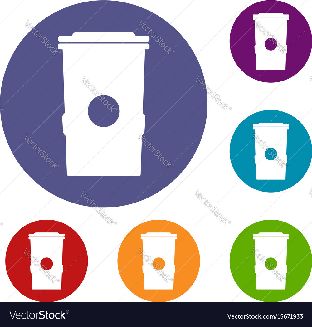 Trash can icons set Royalty Free Vector Image - VectorStock