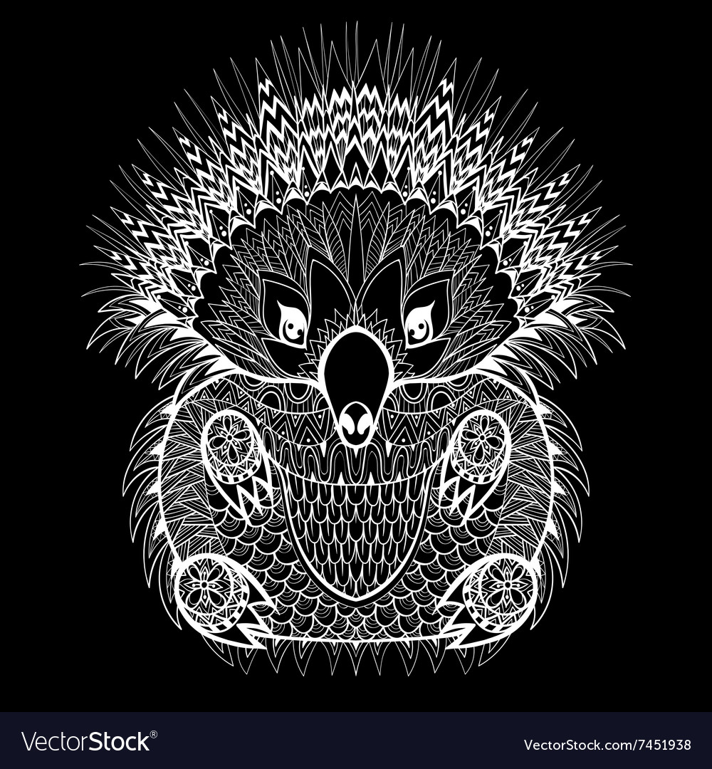 Hand drawn echidna australian animal Royalty Free Vector