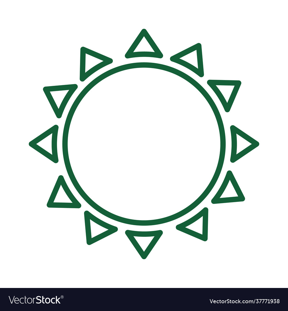 Sun shape icon Royalty Free Vector Image - VectorStock