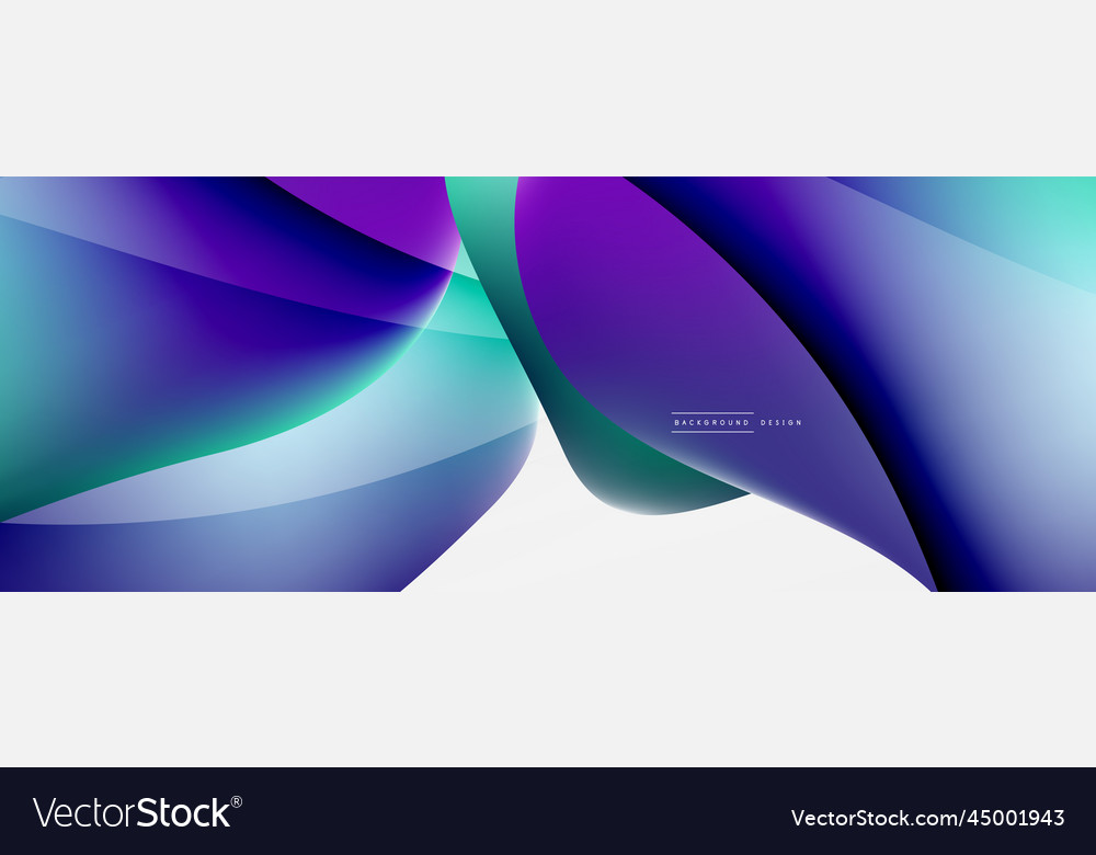 Abstract background fluid gradient color wave Vector Image