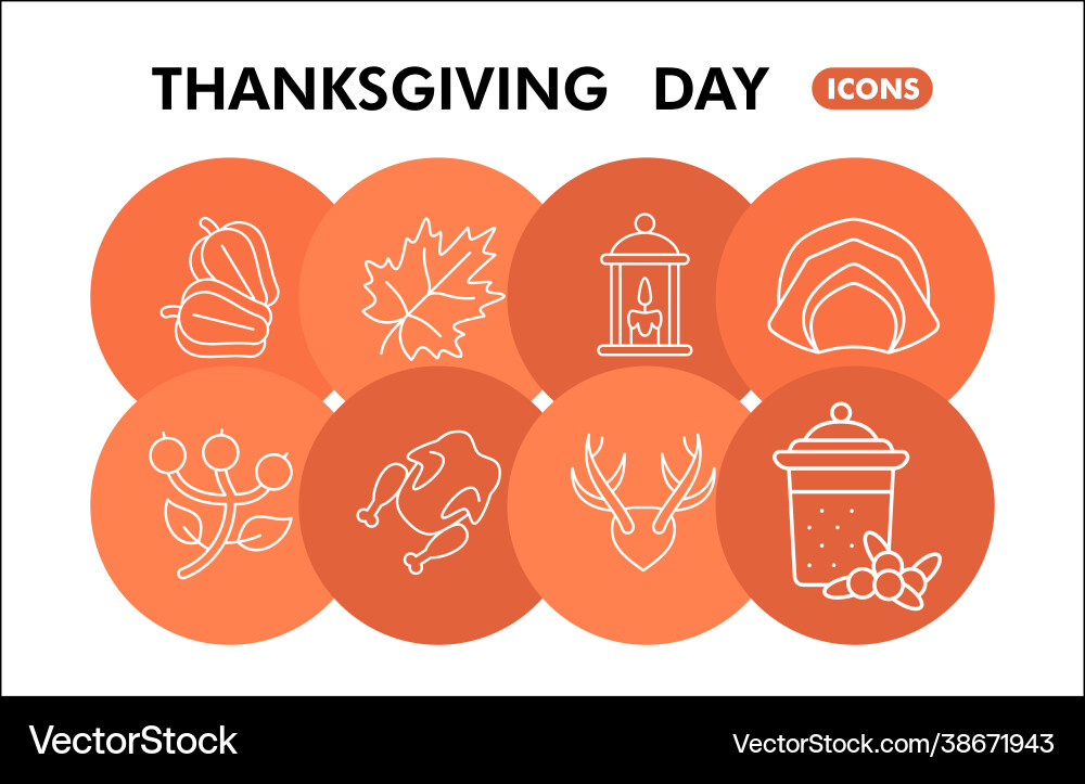 Modern thanksgiving infographic design template Vector Image