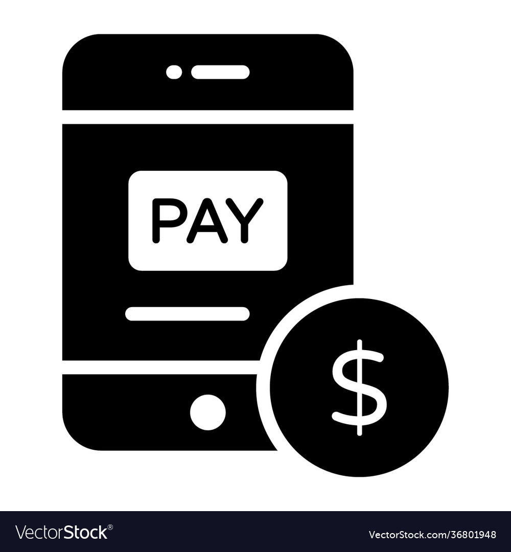 Mobile payment Royalty Free Vector Image - VectorStock