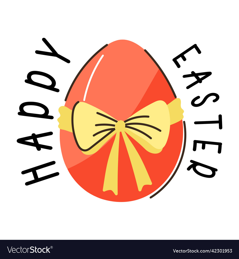 Easter egg Royalty Free Vector Image - VectorStock
