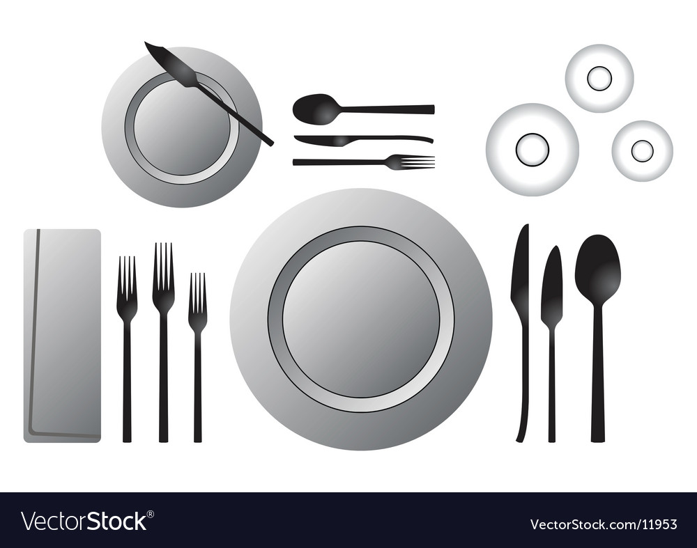 Formal table Royalty Free Vector Image - VectorStock