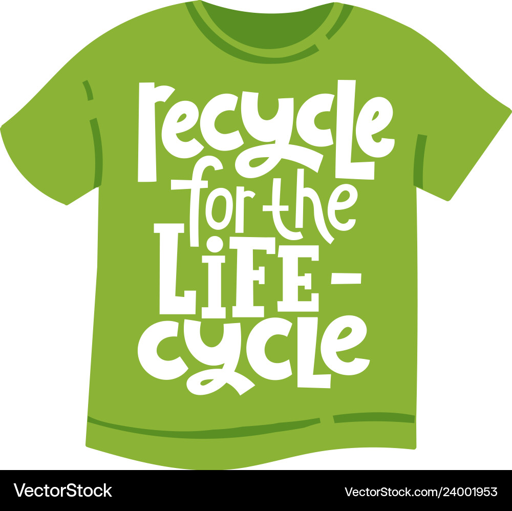 Green phrases about ecology Royalty Free Vector Image