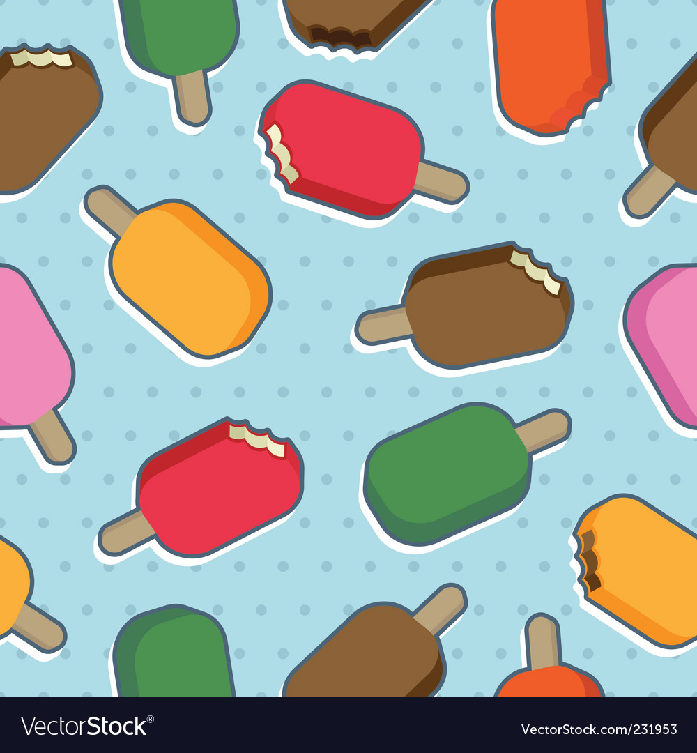 Ice cream pattern Royalty Free Vector Image - VectorStock