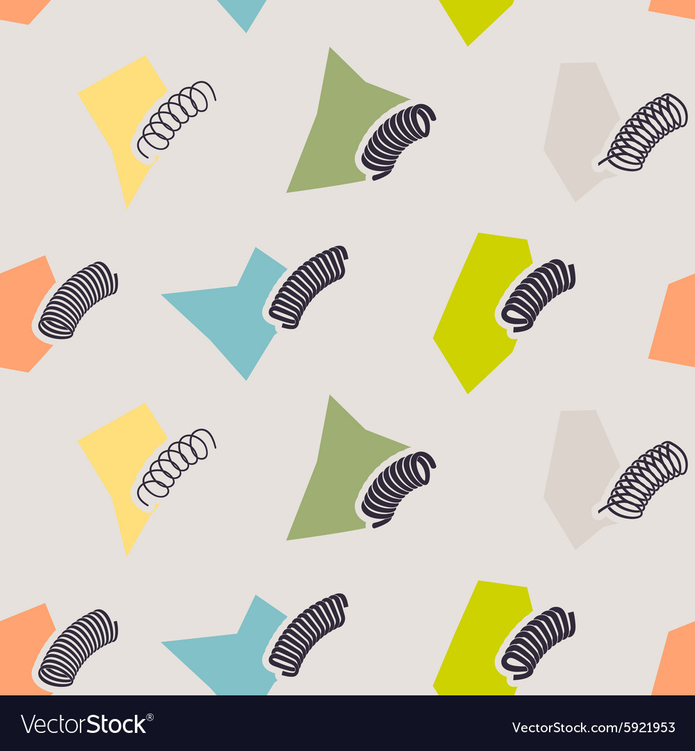 Seamless background with springs Royalty Free Vector Image