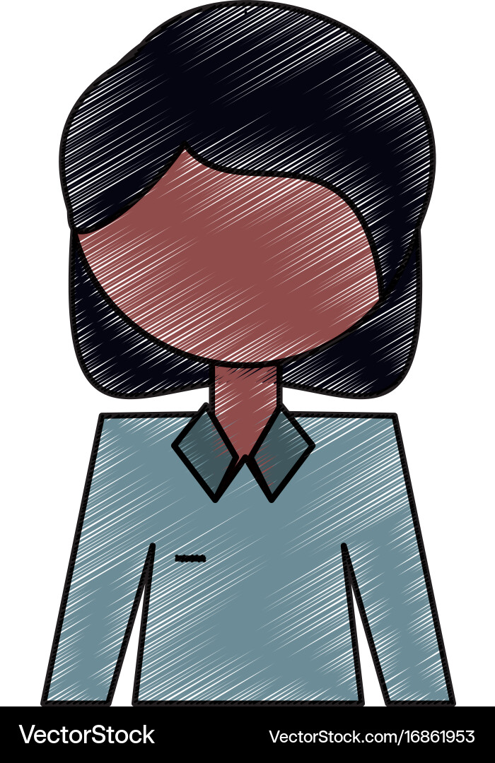Woman profile cartoon Royalty Free Vector Image