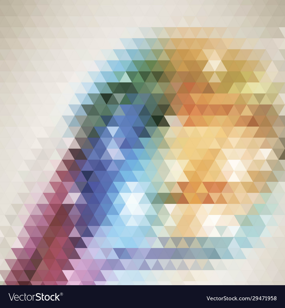 Dark multicolor gradient triangles texture Vector Image
