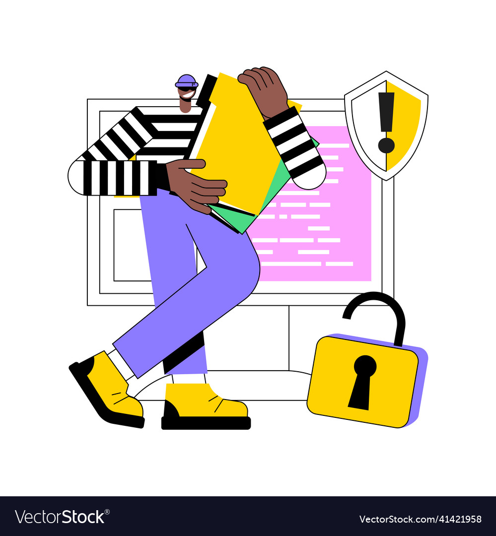 Data leakage abstract concept Royalty Free Vector Image Data leakage abstract concept Royalty Free Vector Image