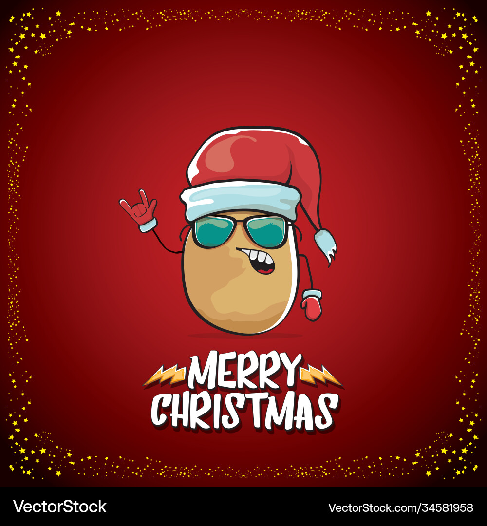 Funky comic cartoon cute brown smiling Royalty Free Vector