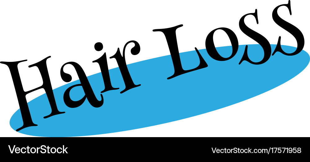 Hair loss rubber stamp Royalty Free Vector Image