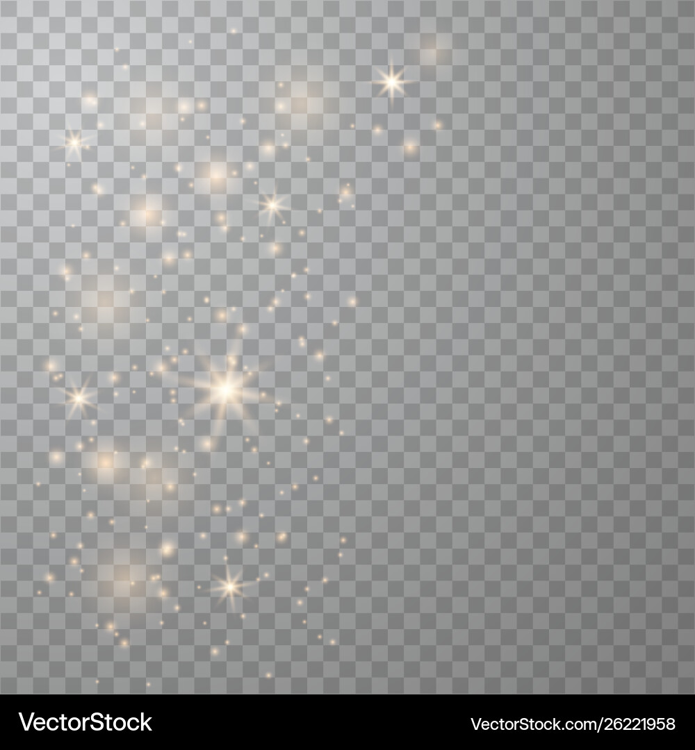 White sparks glitter special light Royalty Free Vector Image