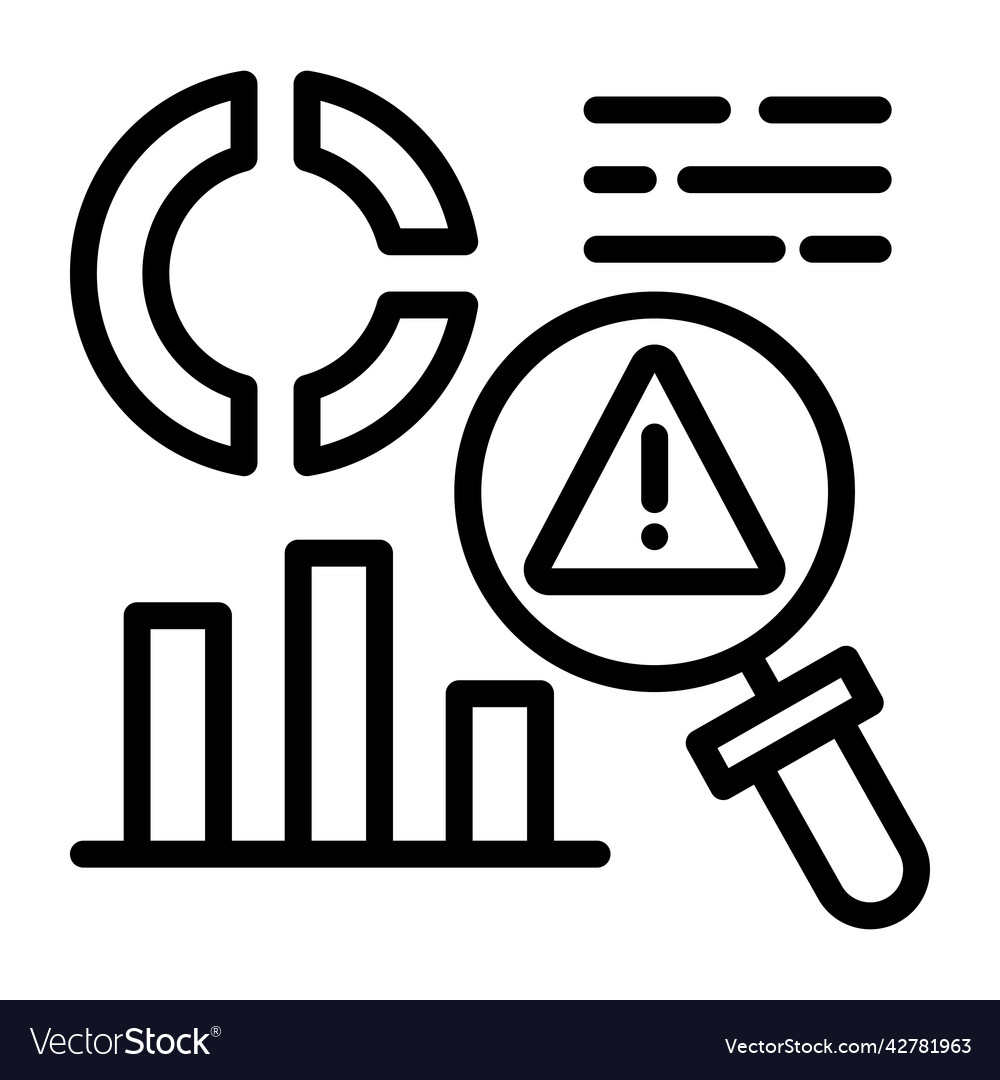 Analysis error Royalty Free Vector Image - VectorStock