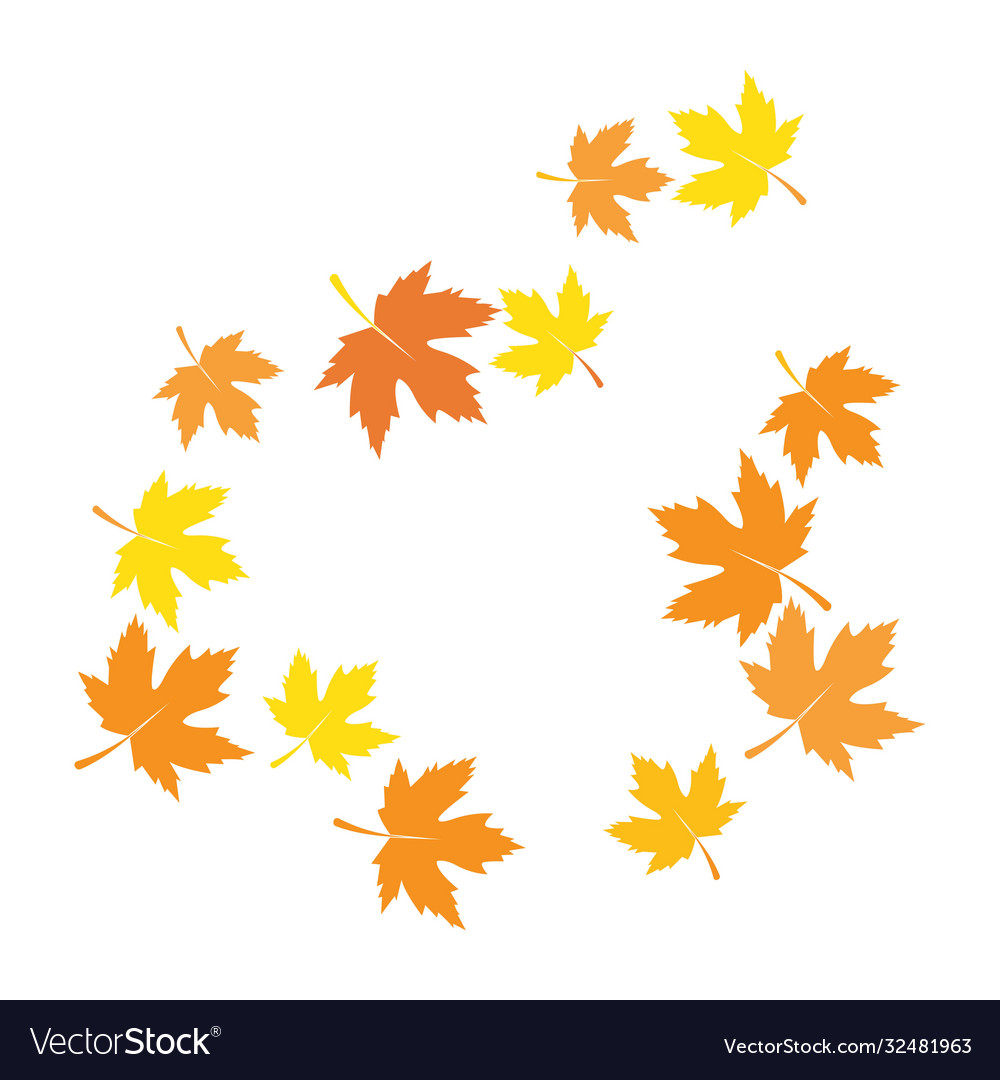 Autumn leaf background Royalty Free Vector Image