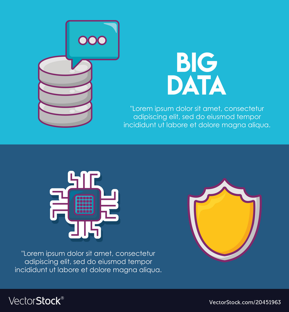 Big data design Royalty Free Vector Image - VectorStock