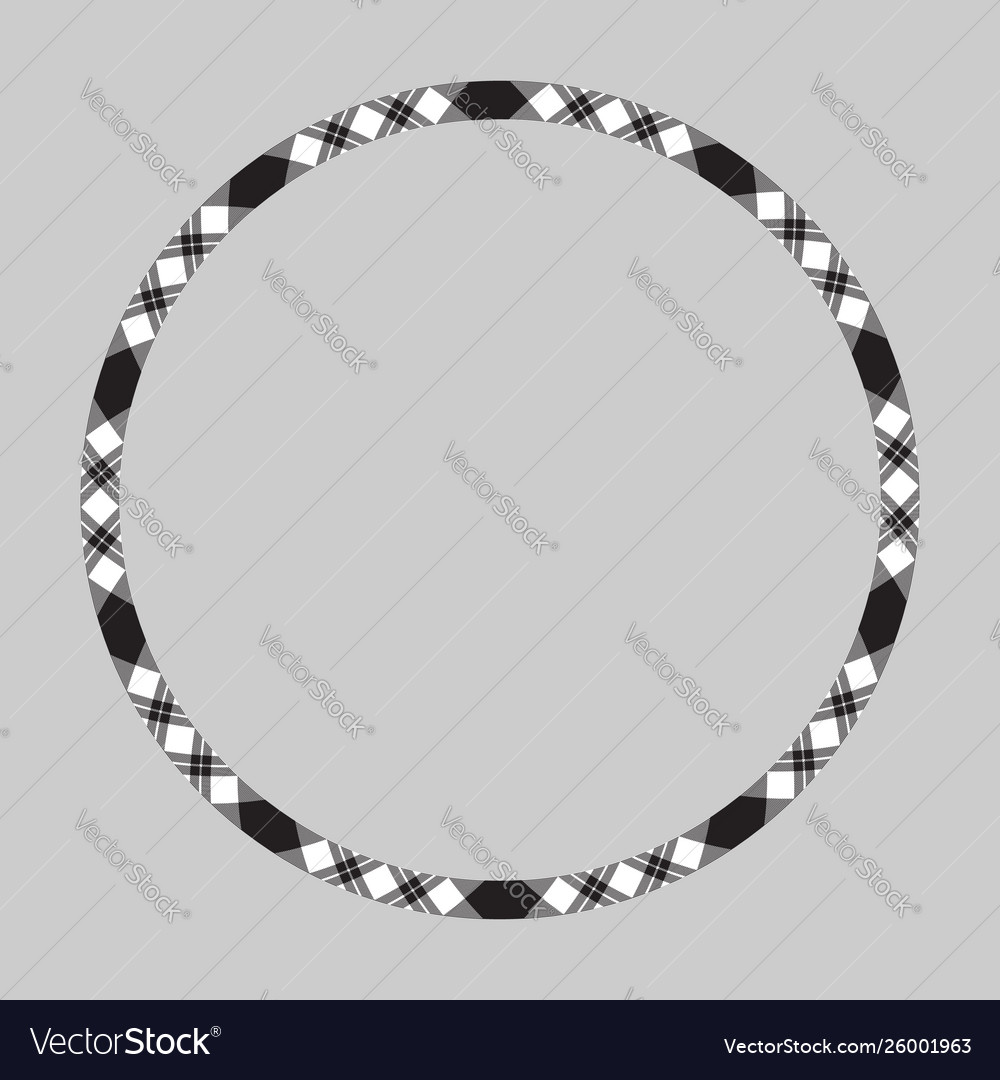 Circle borders and frames round border pattern Vector Image