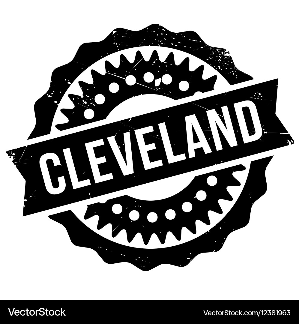 Cleveland stamp rubber grunge Royalty Free Vector Image