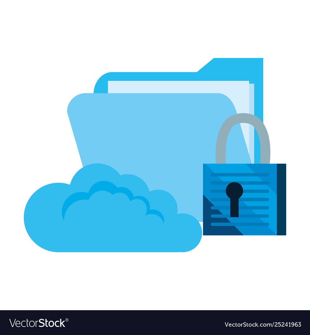 Cybersecurity data protection Royalty Free Vector Image