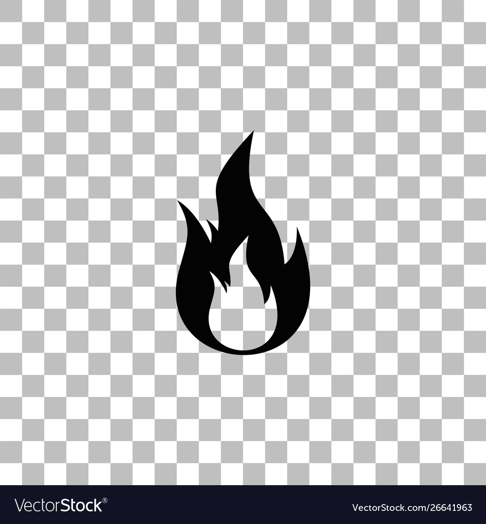 Fire icon flat Royalty Free Vector Image - VectorStock