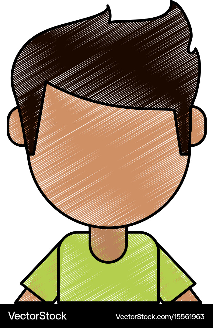 Man cartoon isolated casual Royalty Free Vector Image