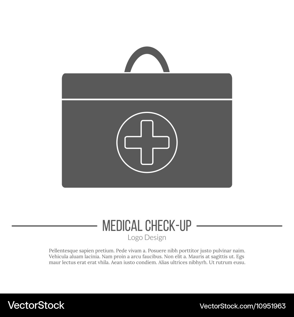Medical diagnostic checkup graphic design concept Vector Image