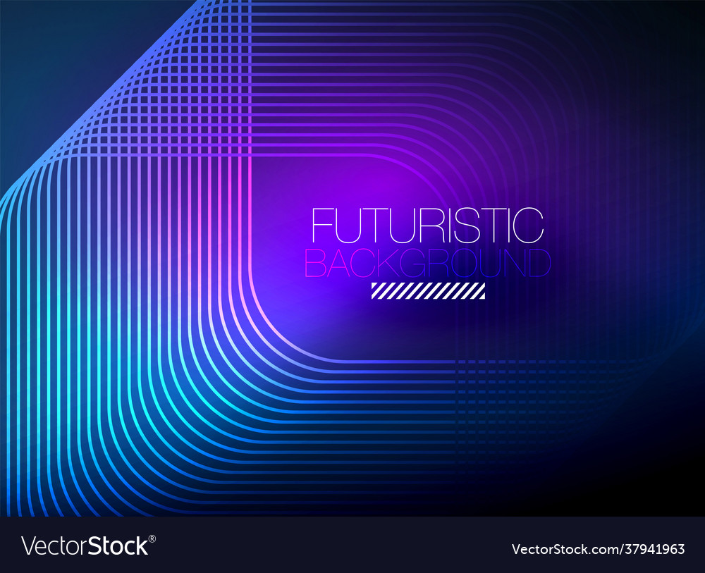 Neon color square shape lines abstract background Vector Image Neon color square shape lines abstract background Vector Image
