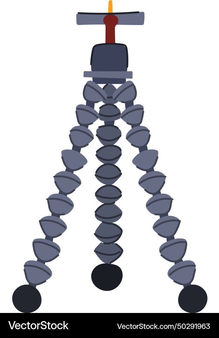 Photography tripod camera cartoon Royalty Free Vector Image