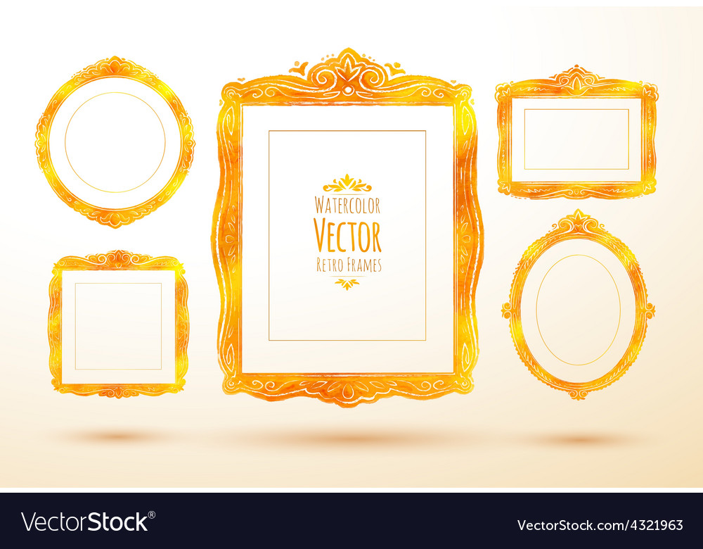 Vintage frames Royalty Free Vector Image - VectorStock