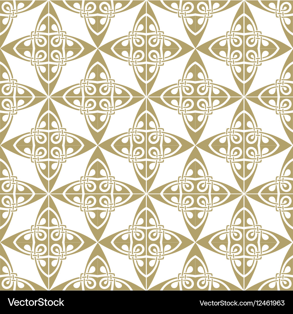 Vintage retro floral ornament pattern Royalty Free Vector