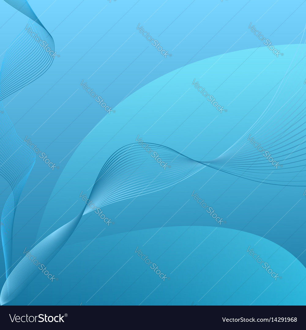 Abstract blue curved string background Royalty Free Vector