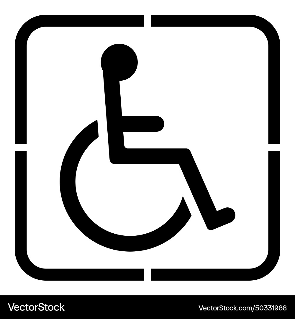 Invalid parking sign flat icon isolated on white Vector Image