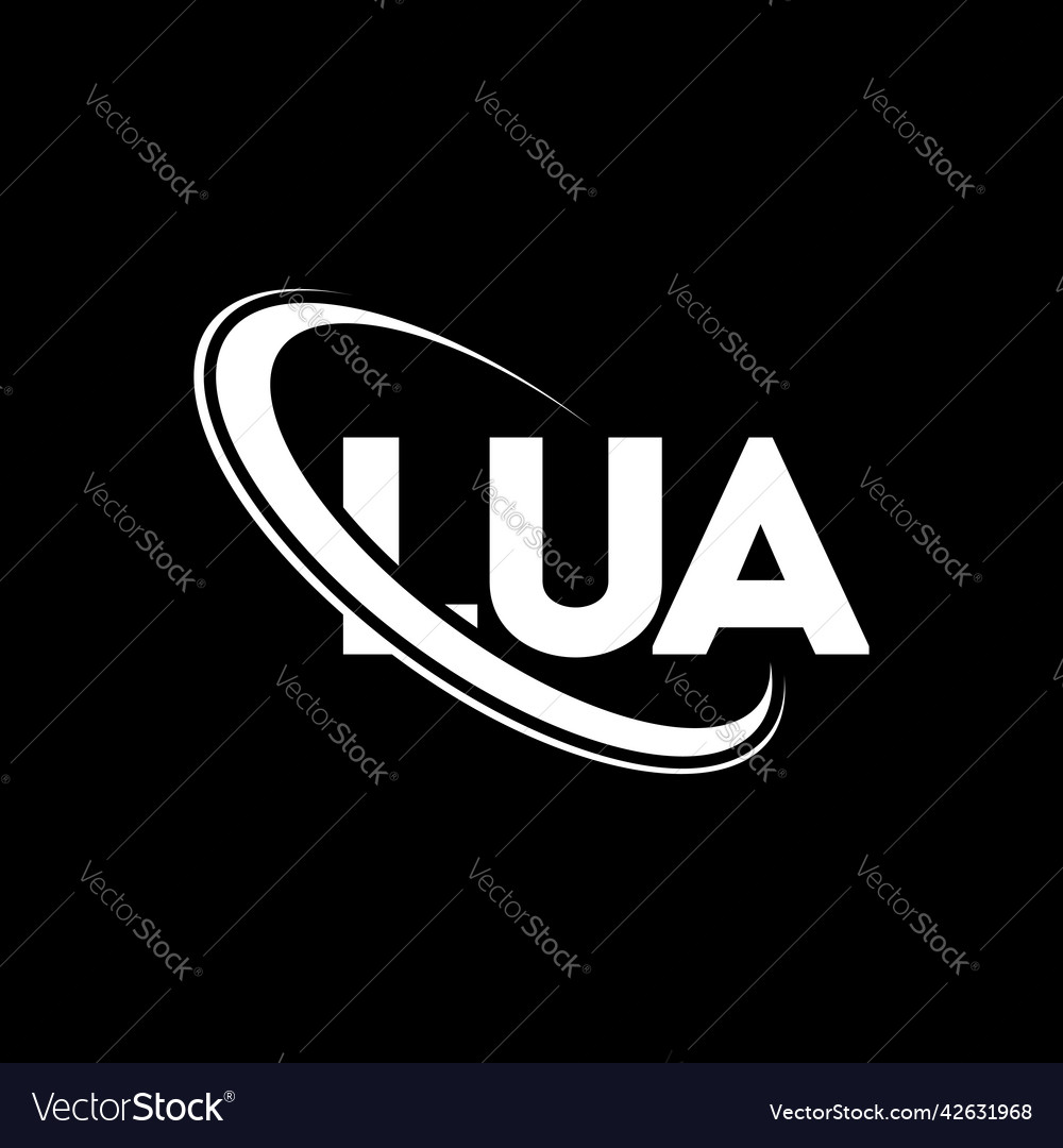 Lua logo letter design Royalty Free Vector Image