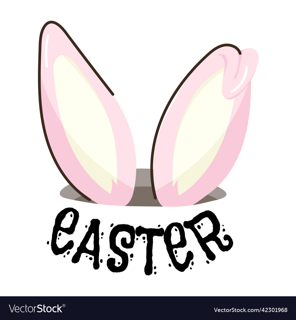 Rabbit ears Royalty Free Vector Image - VectorStock