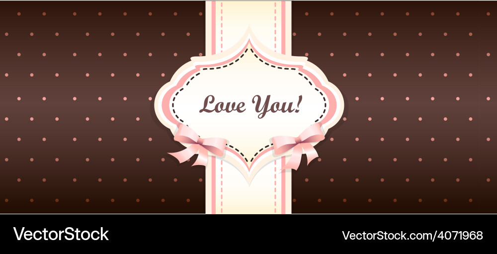 Shabby chic girly congratulations card swatch Vector Image