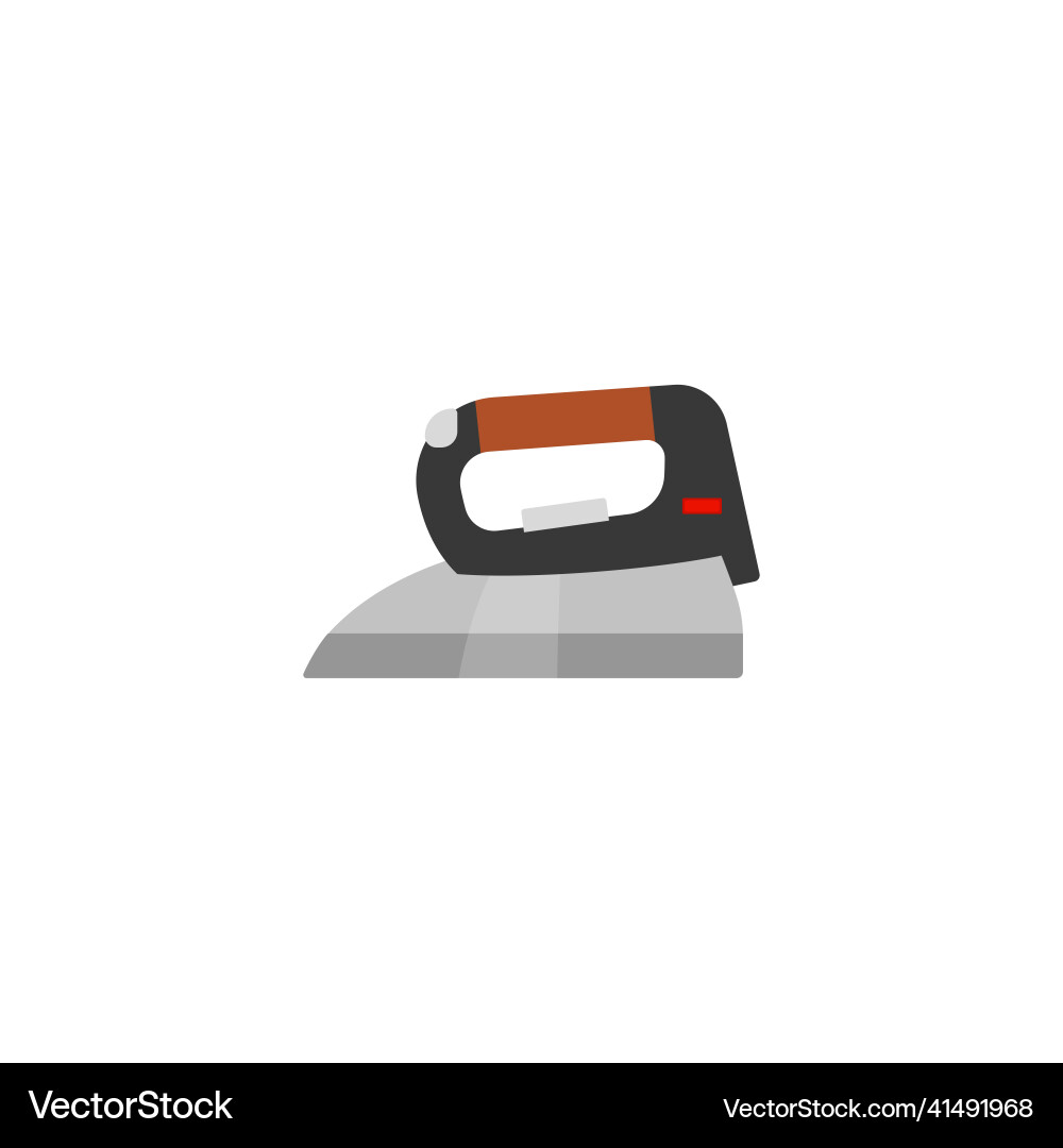 Smoothing iron housekeeping domestic tool flat Vector Image
