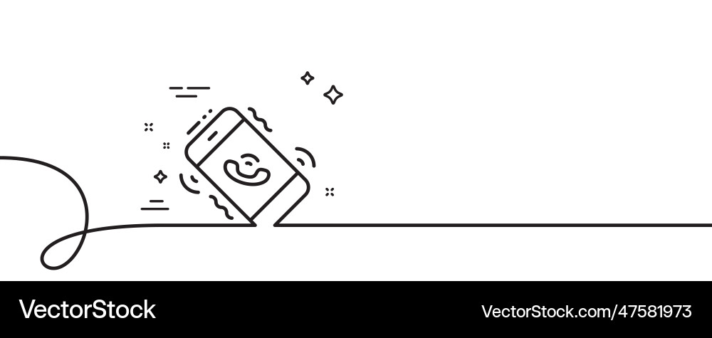 Call center service line icon phone support sign Vector Image