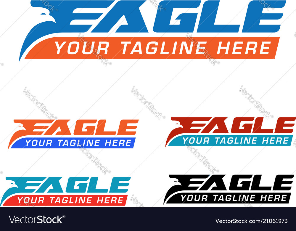 Eagle express logo Royalty Free Vector Image - VectorStock