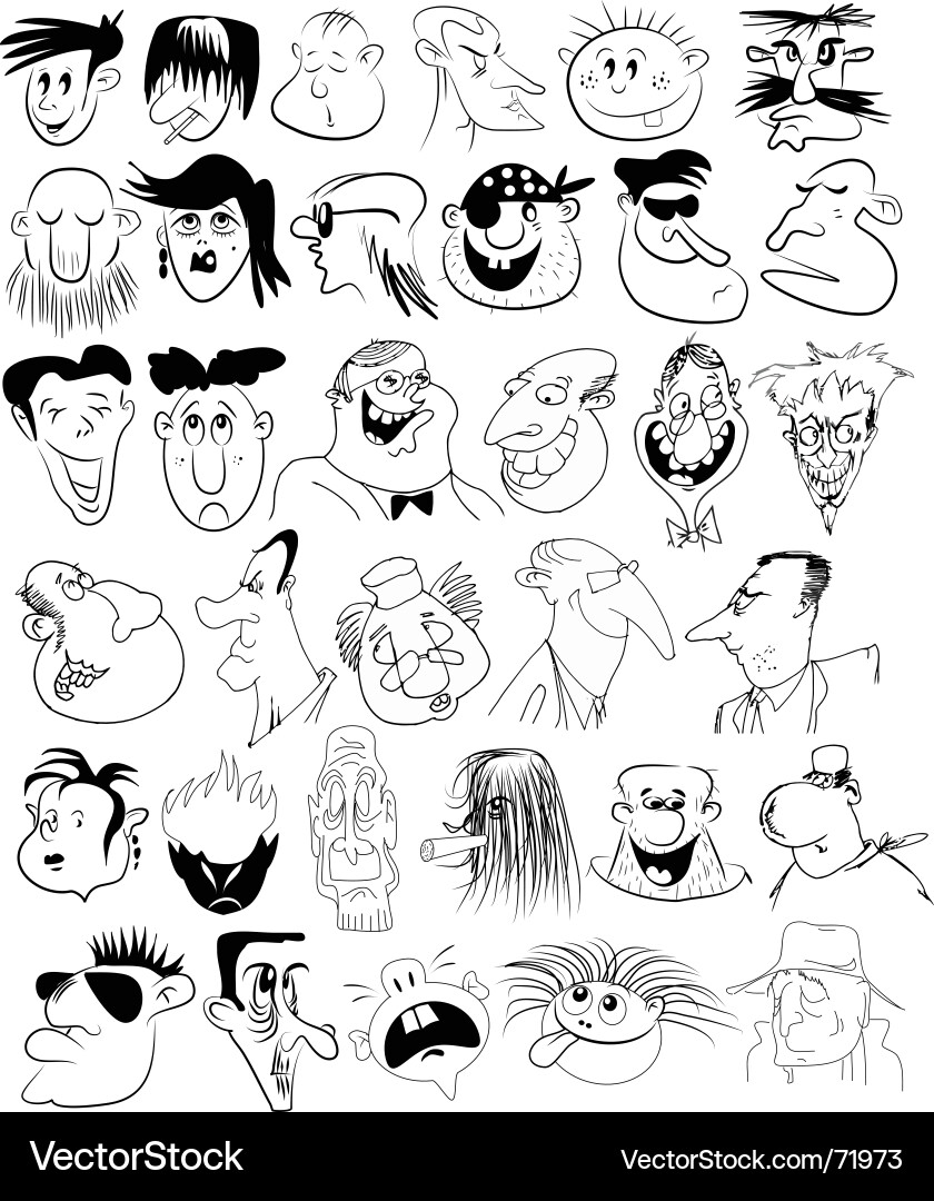 Face Royalty Free Vector Image - VectorStock