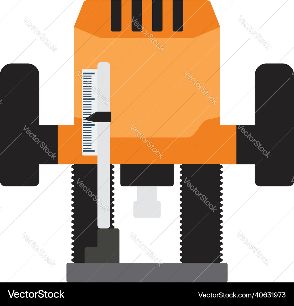 Icon of plunger milling cutter Royalty Free Vector Image