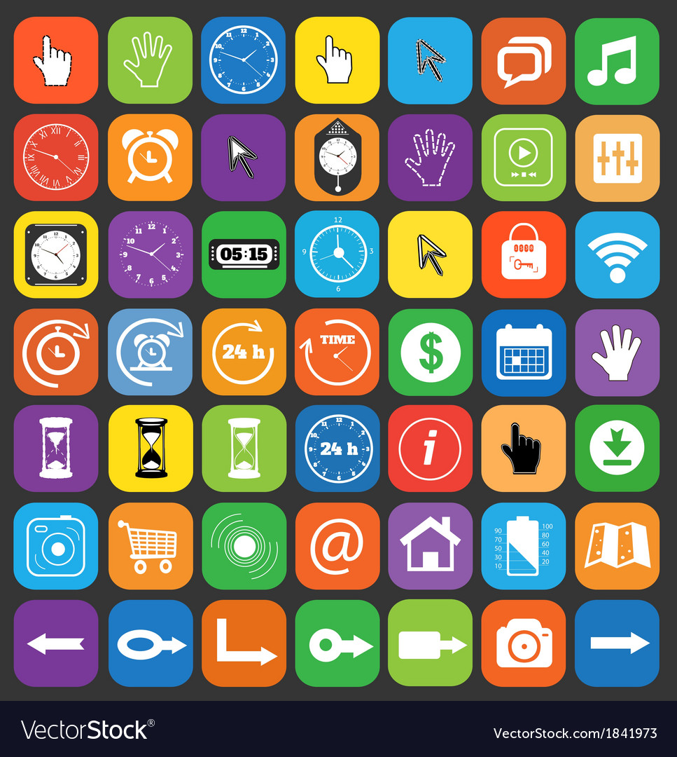 Icon set Royalty Free Vector Image - VectorStock