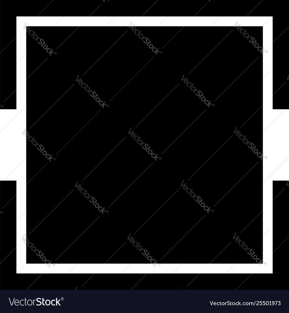 Simple squarish frame square border Royalty Free Vector