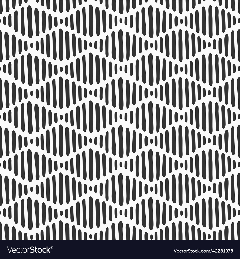 Abstract hand drawn seamless pattern with dashed Vector Image