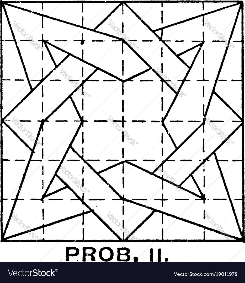 Constructing star and box overlap pattern using t Vector Image