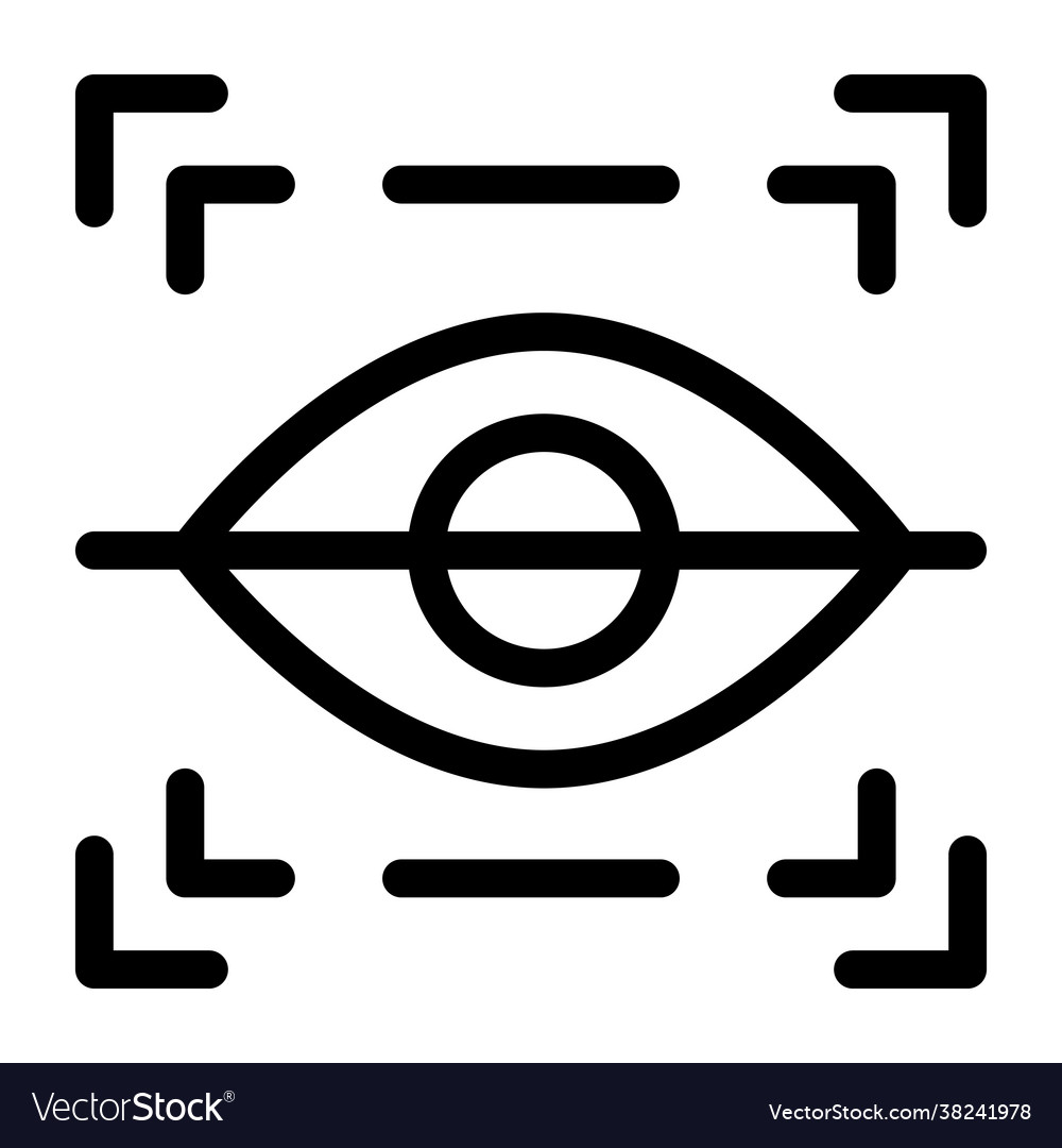 Eye focus Royalty Free Vector Image - VectorStock