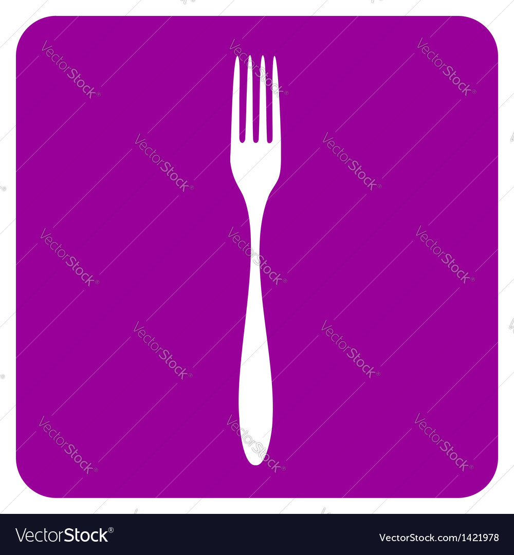 Fork icon Royalty Free Vector Image - VectorStock