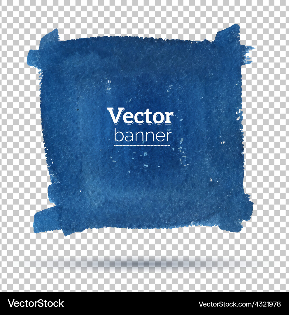 Hand drawn watercolor banner Royalty Free Vector Image